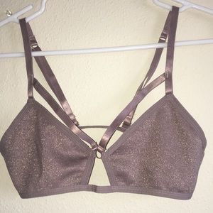 Intimates & Sleepwear | Strappy Open Lace Bra | Poshmark